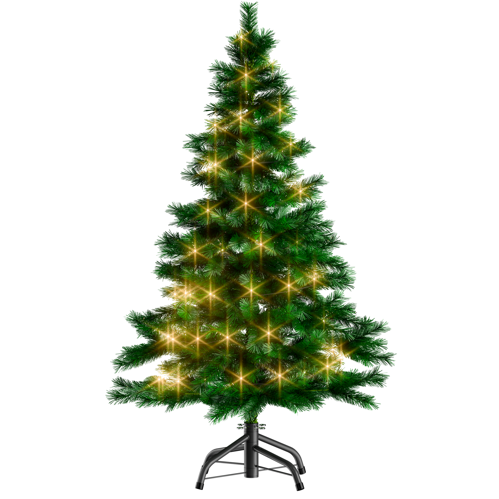 Sztuczna choinka RUDOLPH z lampkami, 150 cm, zielona | Jurhan.pl